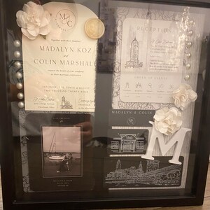 Wedding Day Shadow Box - Etsy
