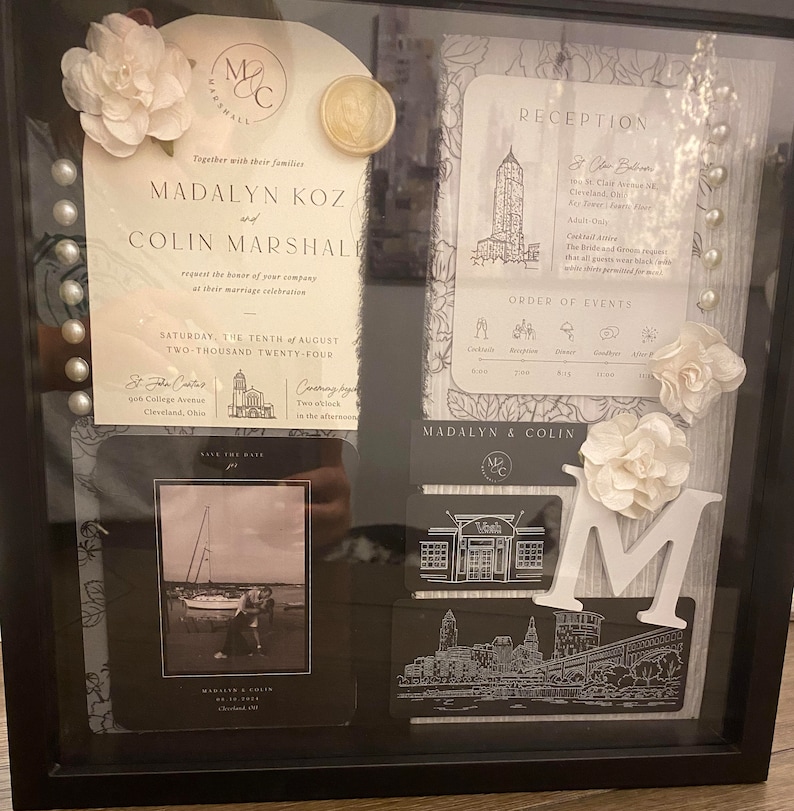 Wedding Day Shadow Box - Etsy