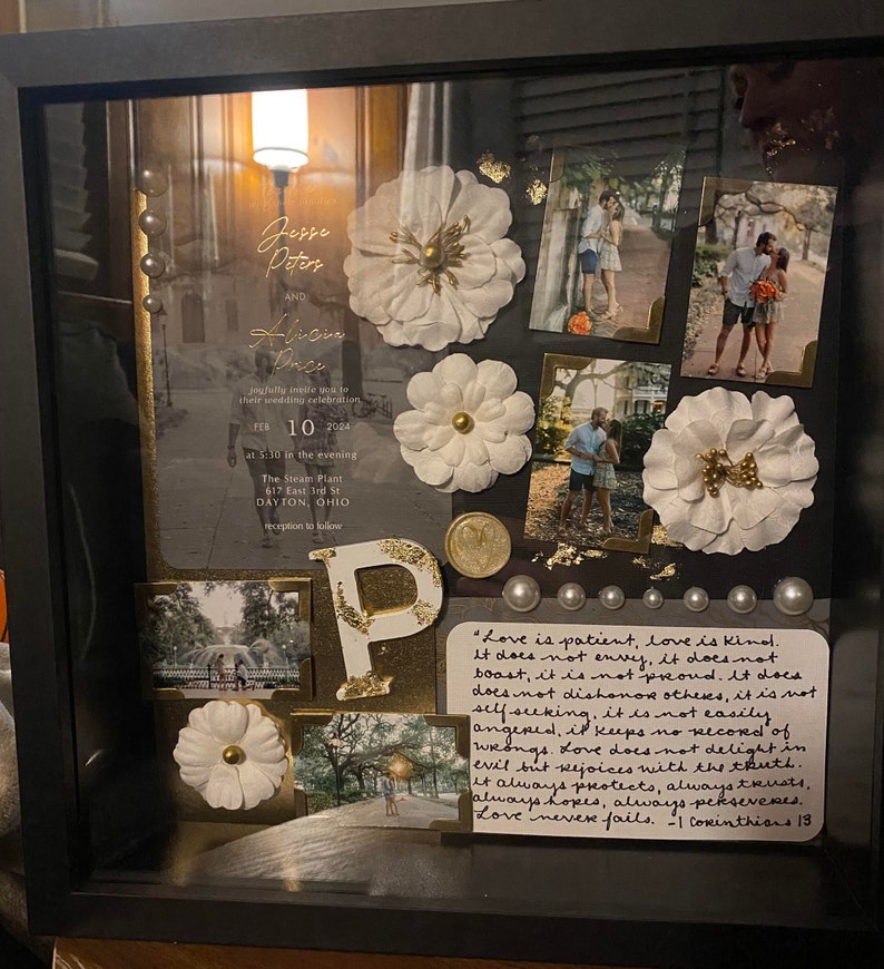 Wedding Day Shadow Box - Etsy