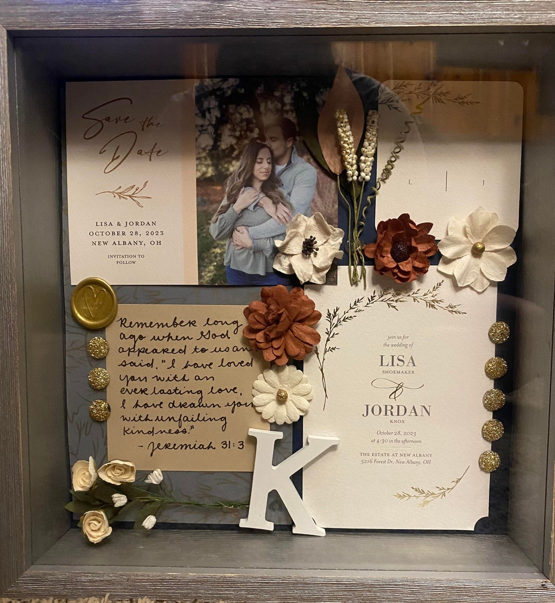 Wedding Day Shadow Box - Etsy