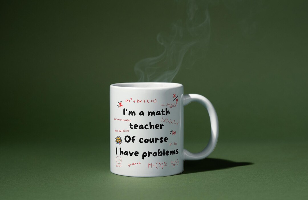 Math Funny Quotes Ceramic Mug, Teacher Gift, Partner Friend Family ...