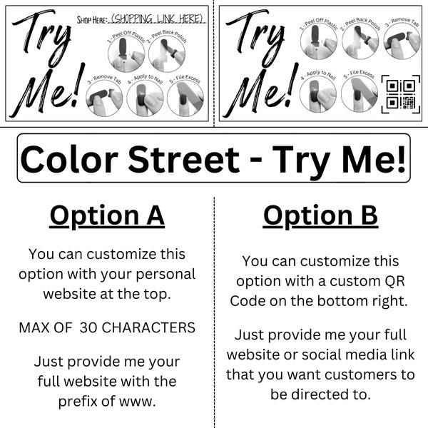 Color Street Business Cards - Etsy