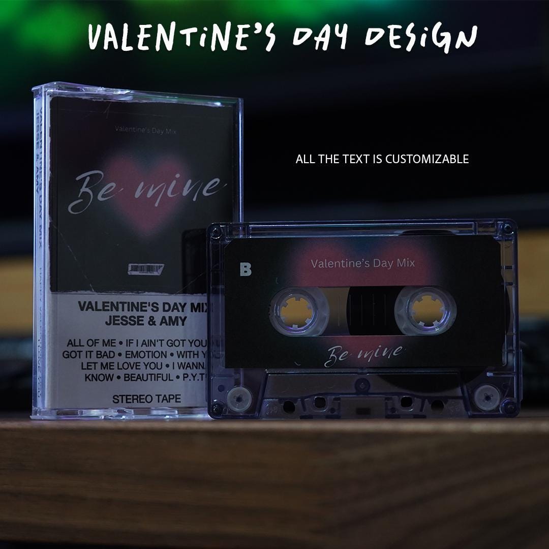 Personalized Audio Cassette Custom Mixtape: Perfect Valentine's ...