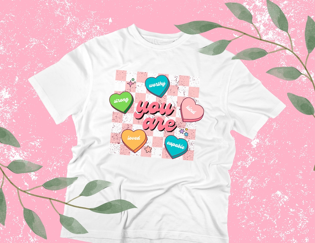 Positive Affirmation Candy Hearts Png, Candy Hearts Png, Valentine's ...