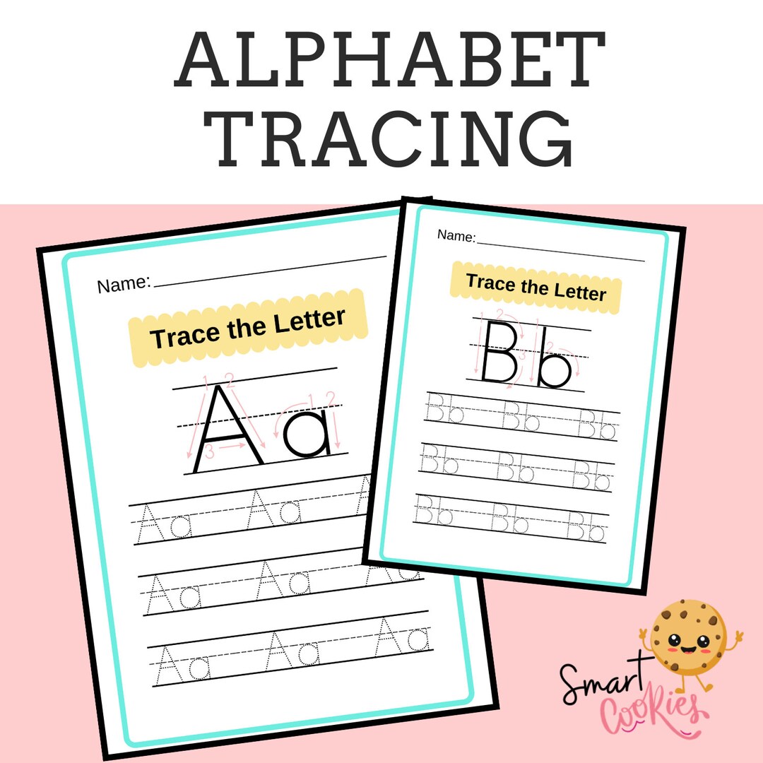 Alphabet Trace, Handwriting, Alphabet Formation - Etsy