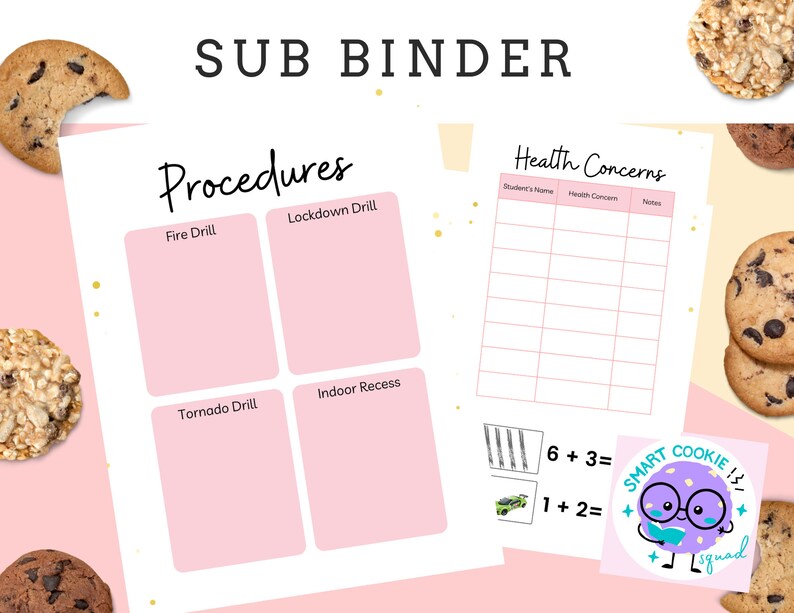 Substitute Binder Bundle - Etsy