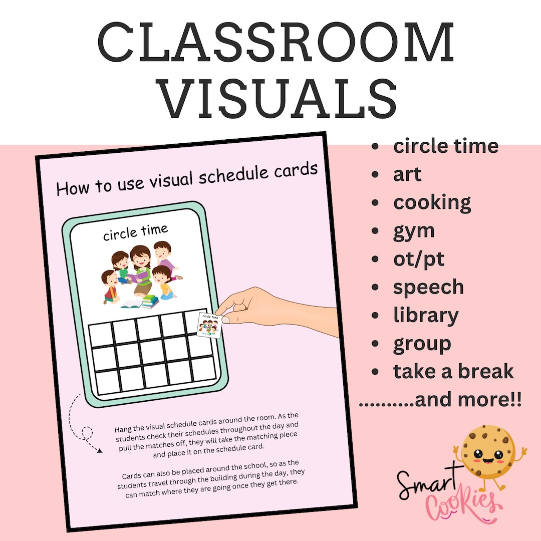 Classroom Visuals, Special Education Visuals, Visual Schedule - Etsy