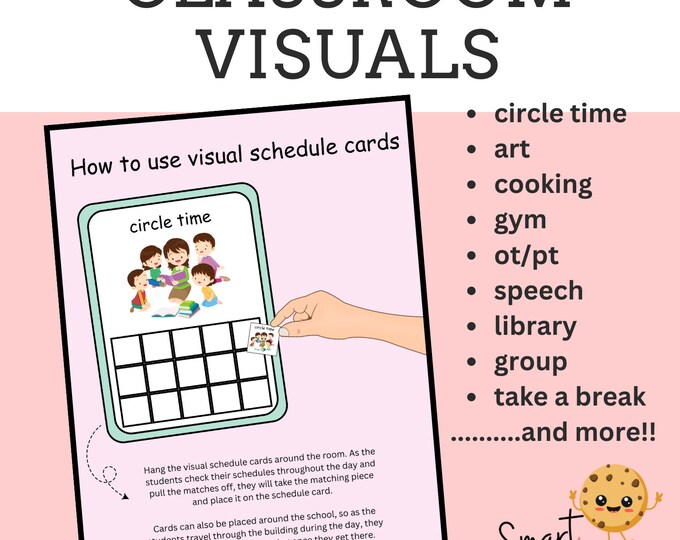 Visuals for Lanyard - Special Education Visuals - Etsy Canada