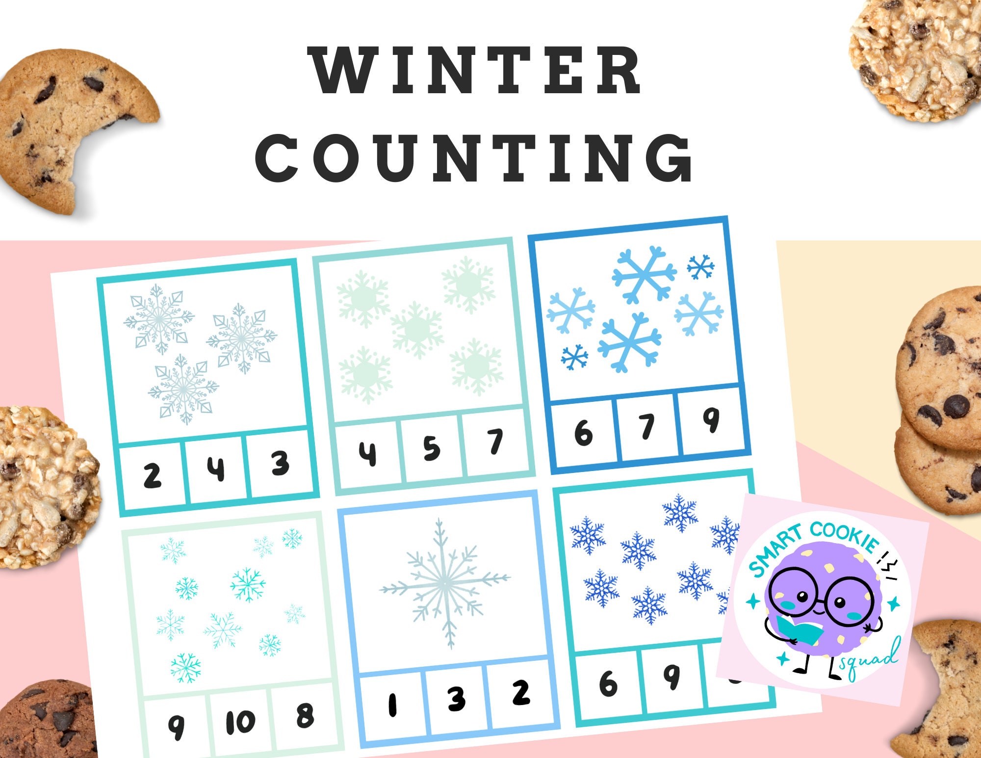 Winter Counting Activity, Winter Counting, Pre-k Activity, Kindergarten ...