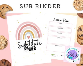 Editable Substitute Teacher Binder Template, Sub Binder Template ...