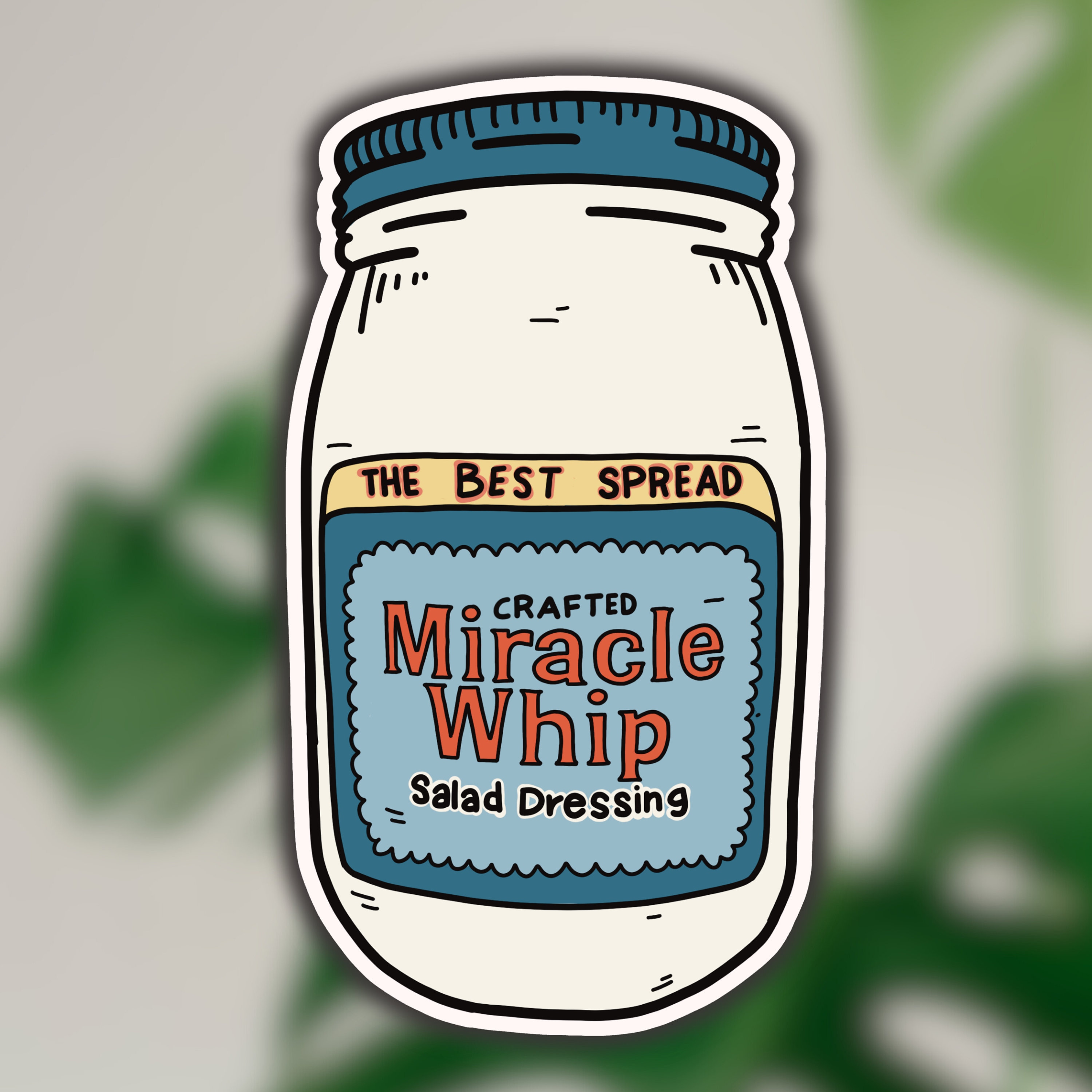 Mayonnaise Mayo Condiment Water Resistant Sticker Die Cut Handmade ...