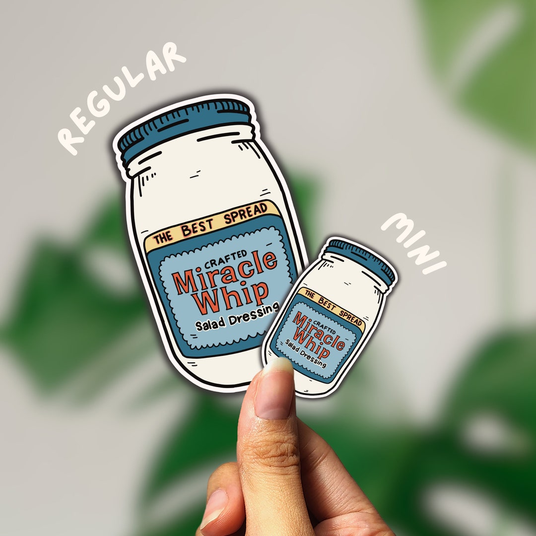 Mayonnaise Mayo Condiment Water Resistant Sticker Die Cut Handmade ...