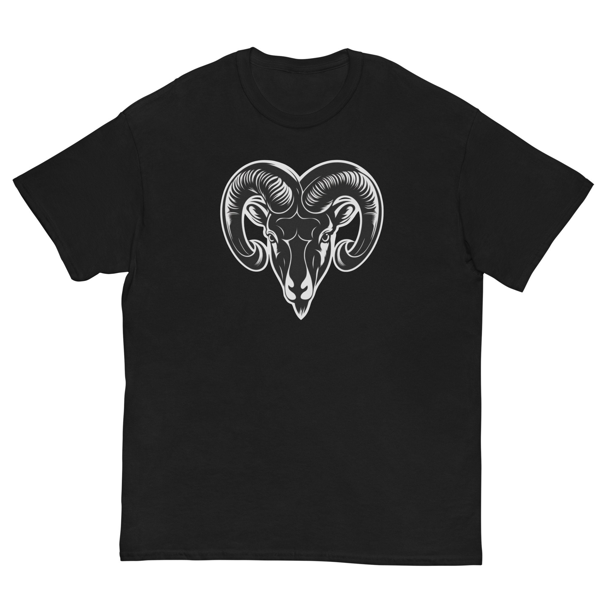 Rams Head Shirt Edgy T-shirt Goth Shirt Goat Shirt Edgy - Etsy