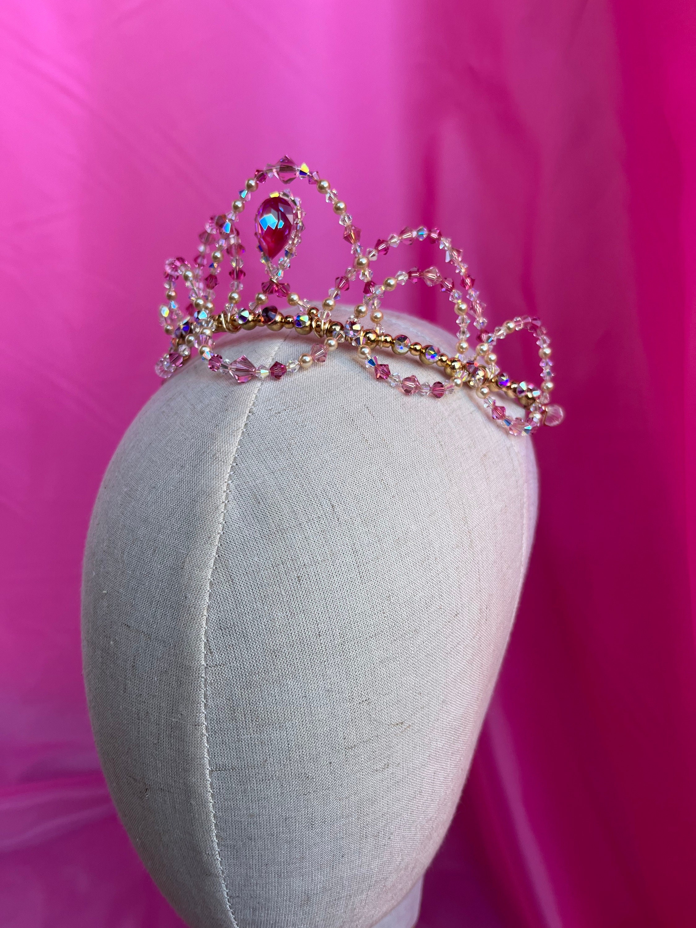 Pink Ballet Tiara Swarovski Elements Ballet Headpiece - Etsy