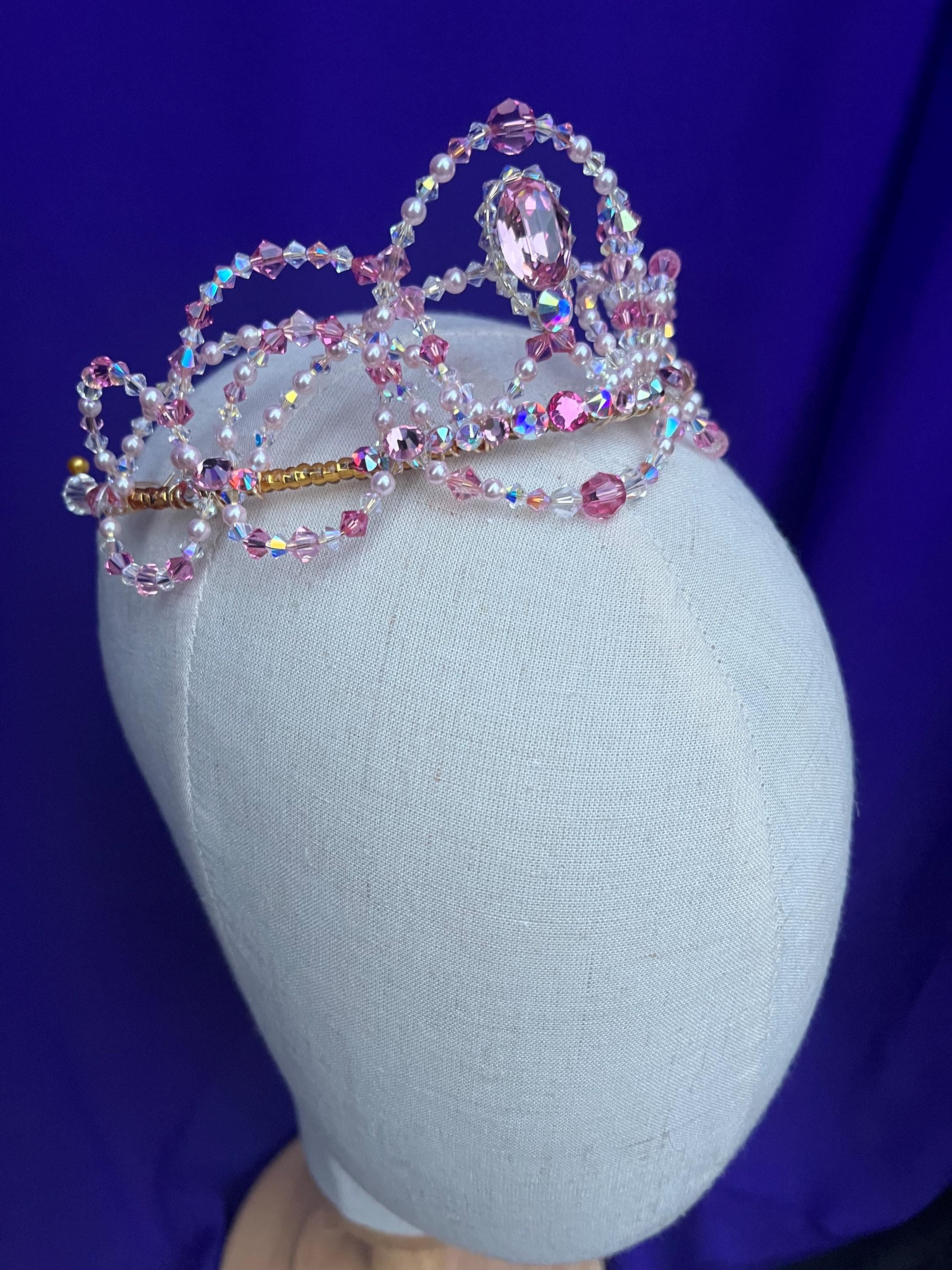 Pink Ballet Tiara, Swarovski Elements, Ballet Headpiece, Aurora ...