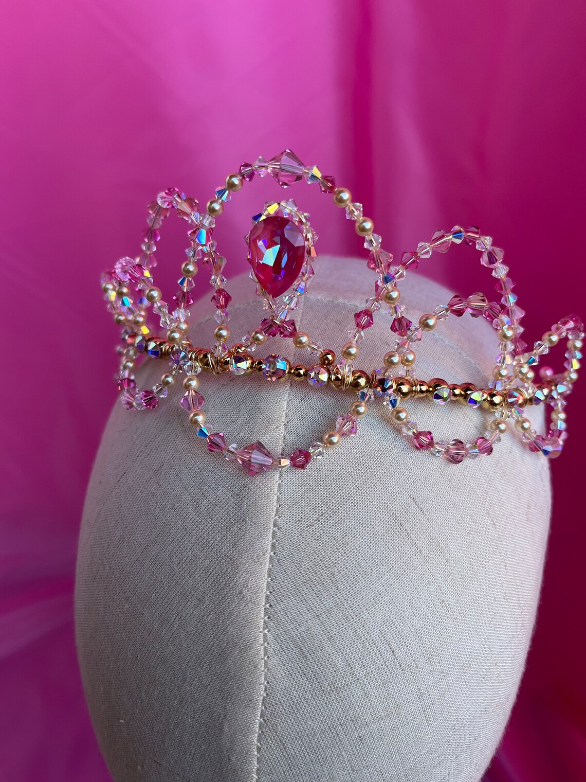 Pink Ballet Tiara Swarovski Elements Ballet Headpiece - Etsy