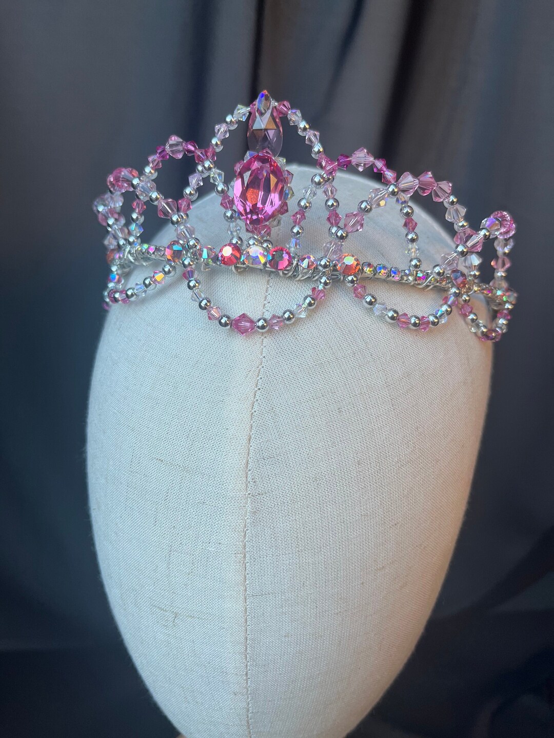 Pink Ballet Tiara, Swarovski Components, Ballet Headpiece, Aurora ...