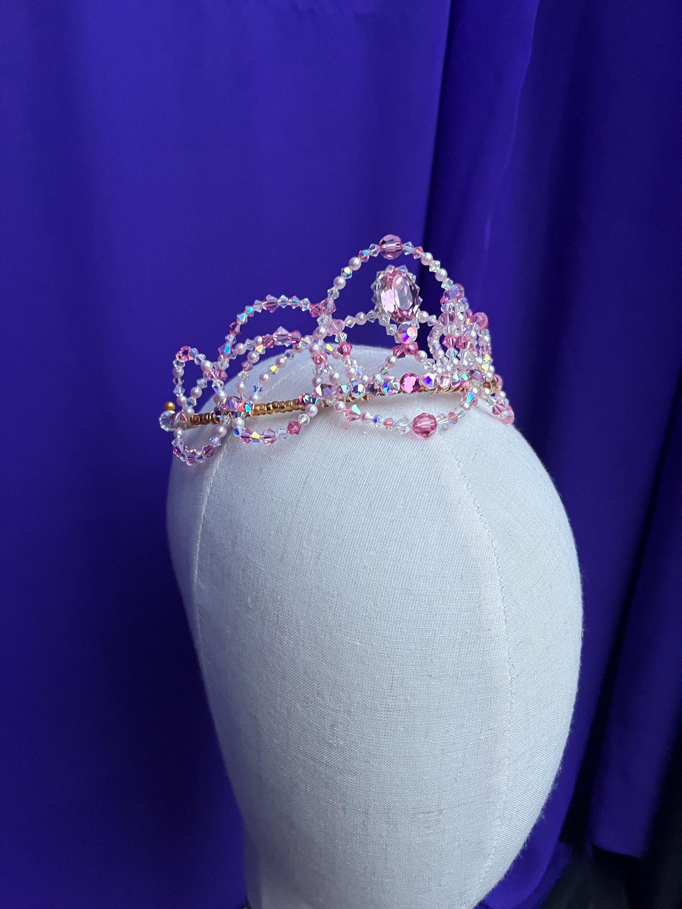 Pink Ballet Tiara, Swarovski Elements, Ballet Headpiece, Aurora ...