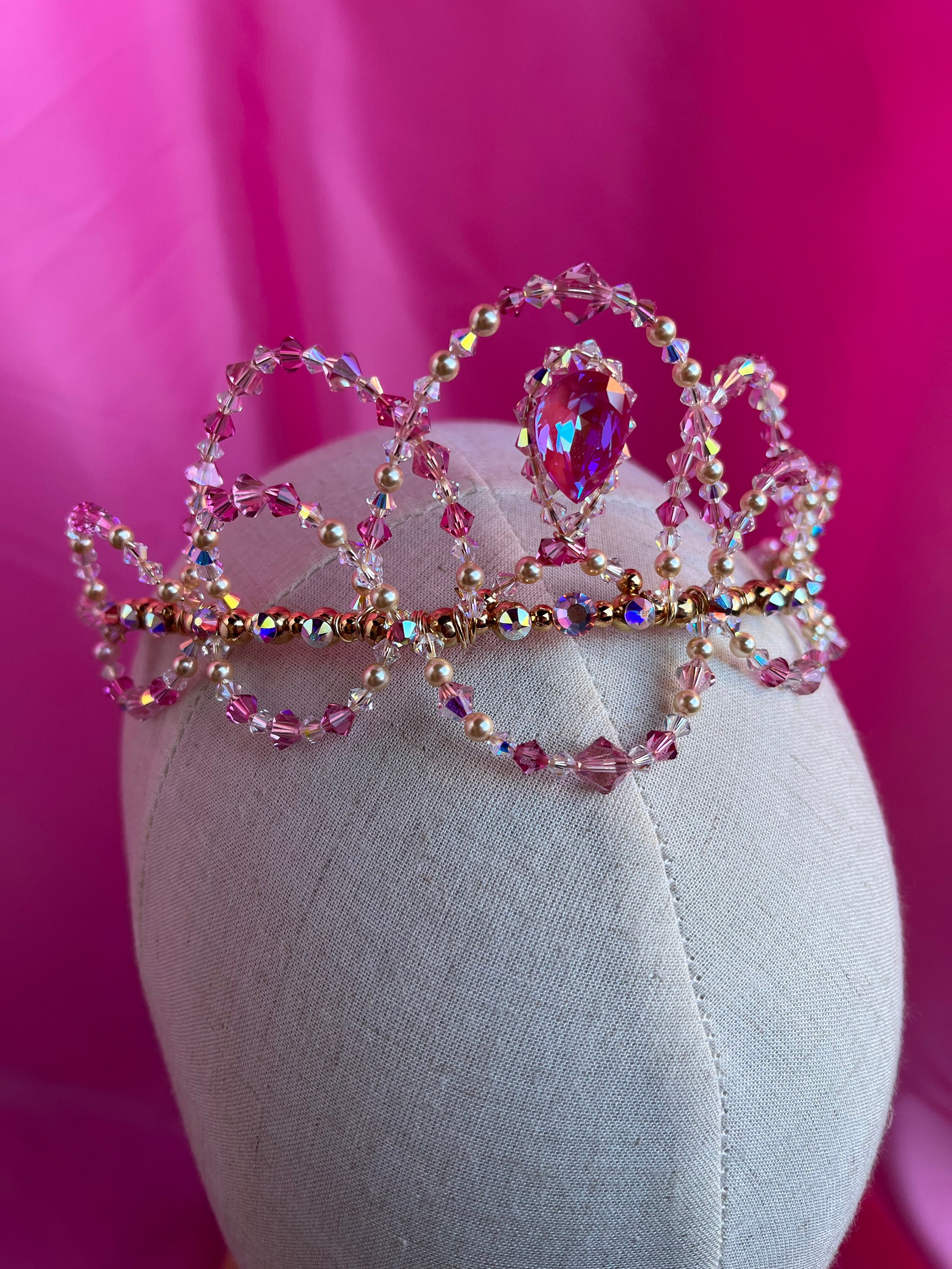Pink Ballet Tiara Swarovski Elements Ballet Headpiece - Etsy
