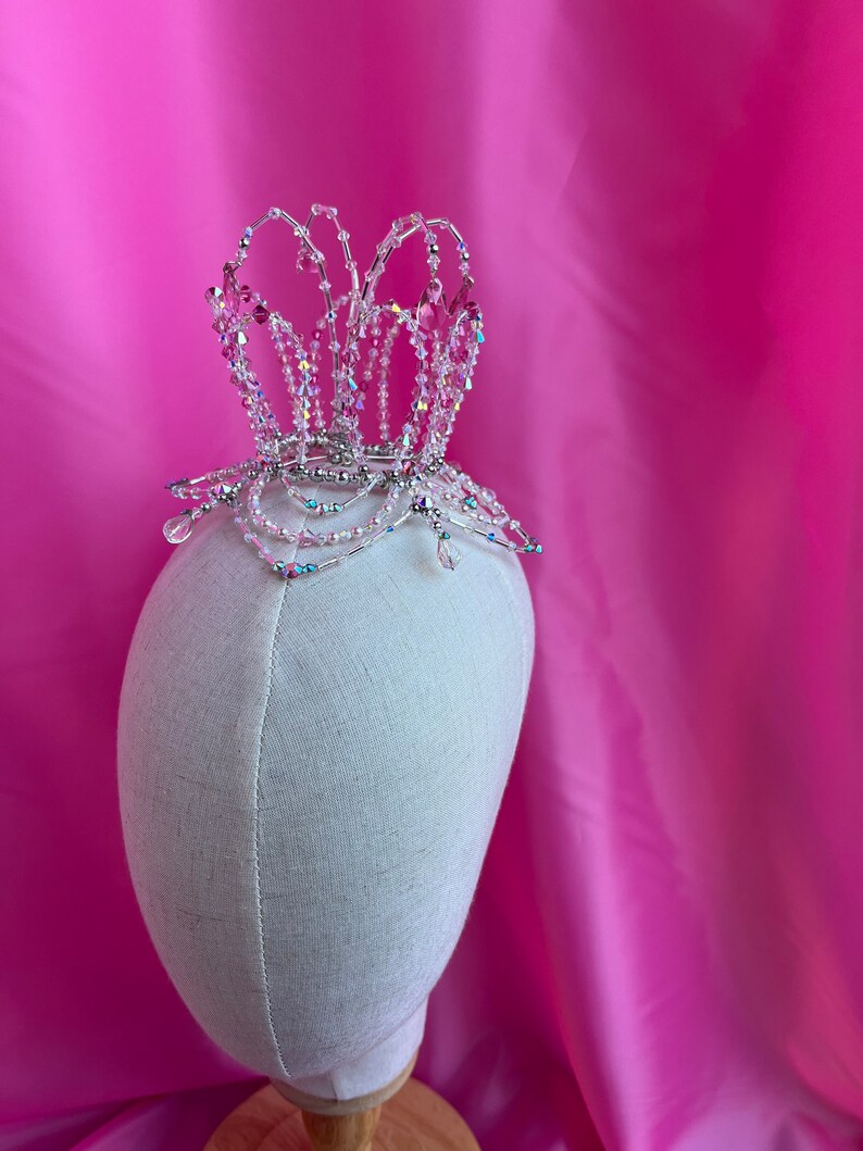 Dew Drop Fairy Headpiece, Pink/silver Crystal AB, Swarovski Elements ...