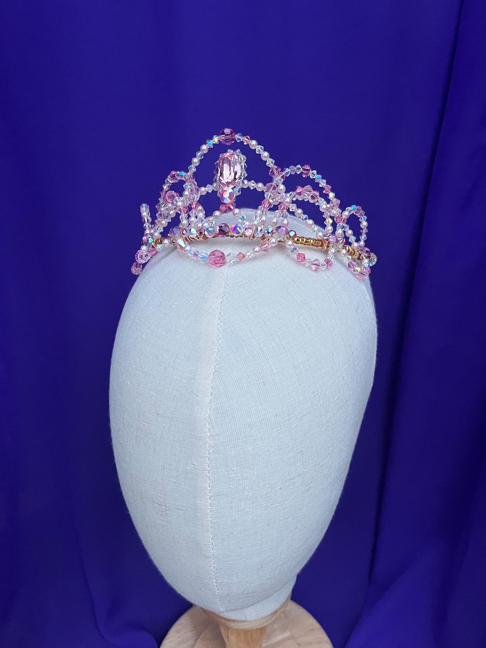 Pink Ballet Tiara, Swarovski Elements, Ballet Headpiece, Aurora ...