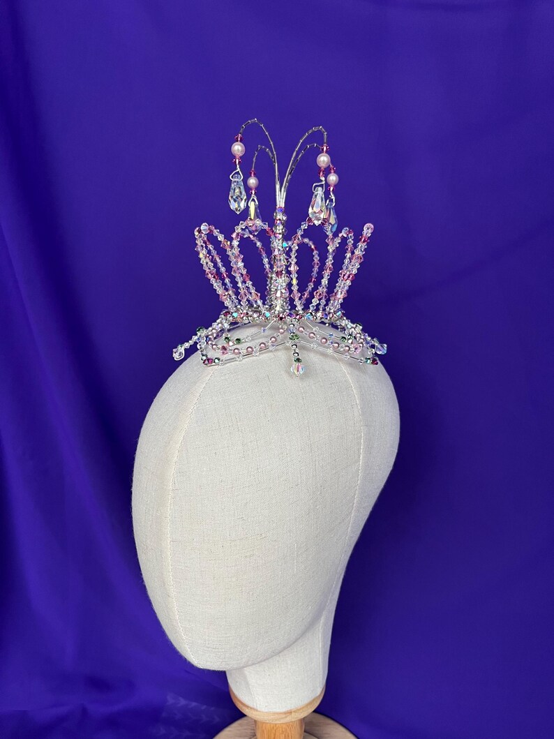 Dew Drop Fairy Headpiece, Pink/silver Crystal AB, Swarovski Elements ...