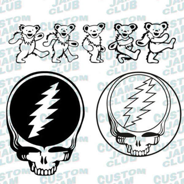 Grateful Dead Svg - Etsy