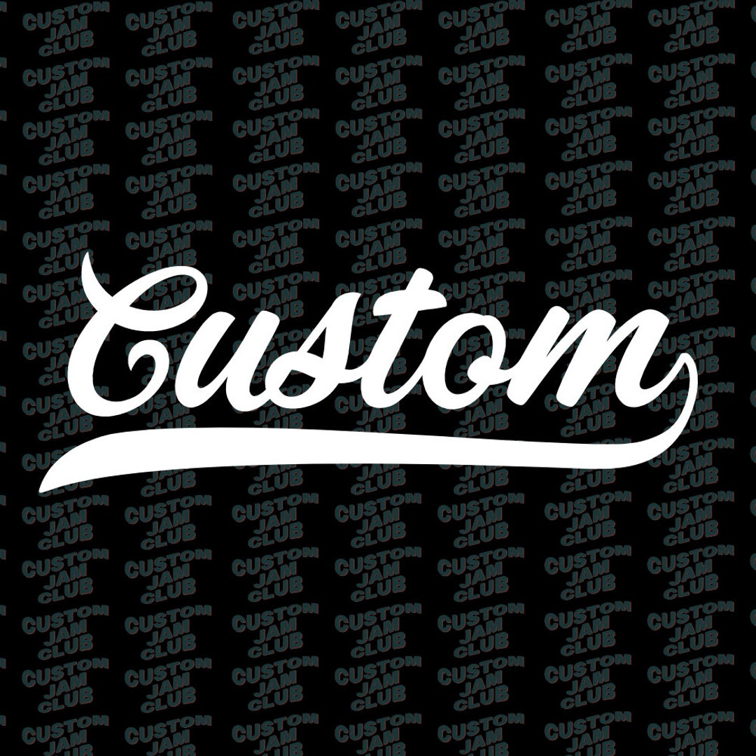 Custom Baseball Text SVG | Any Text You Want Baseball Tee Custom Jersey ...