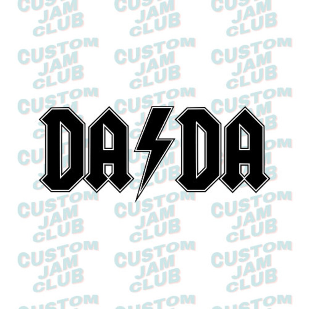 DADA Rock N Roll PNG | Rock Legend Dad | Instant Download | Available ...