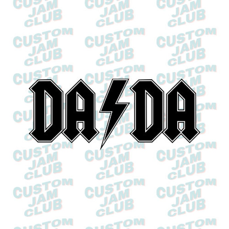 DADA Rock N Roll PNG | Rock Legend Dad | Instant Download | Available ...