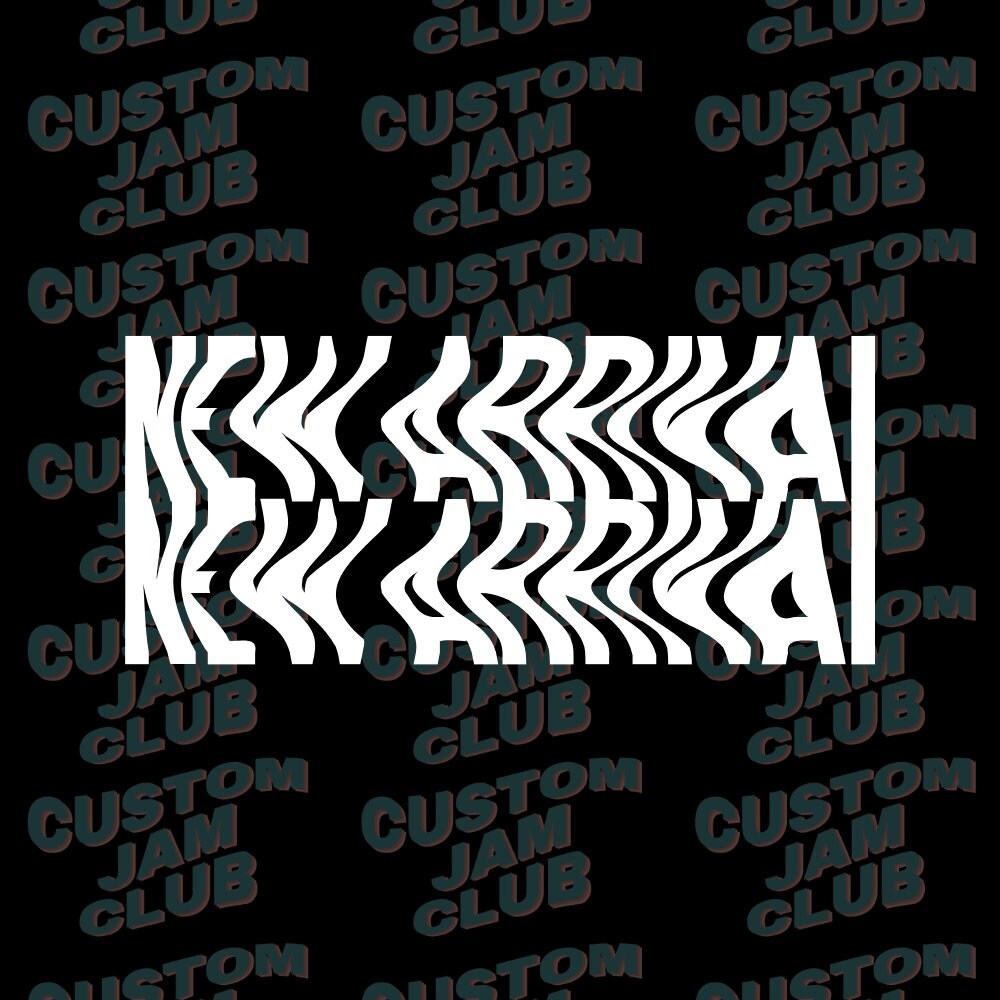 New Arrival Wavy | Wavy Font Text Instant Download | Available in ...