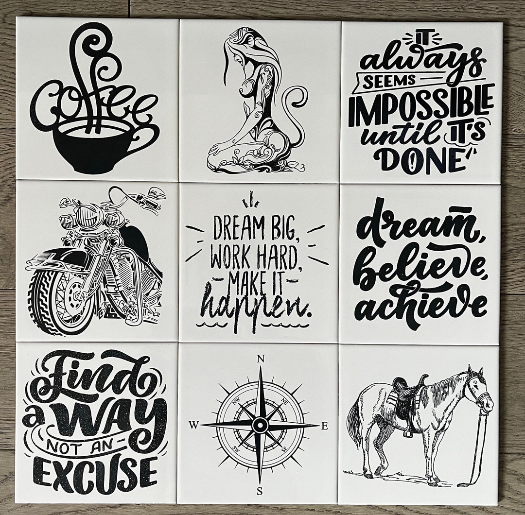 Custom Ceramic Wall Tiles | 150 X 150mm - Etsy