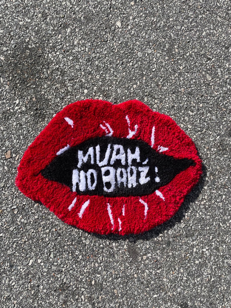 MUAH, NO BARZ Tufted Rug - Etsy