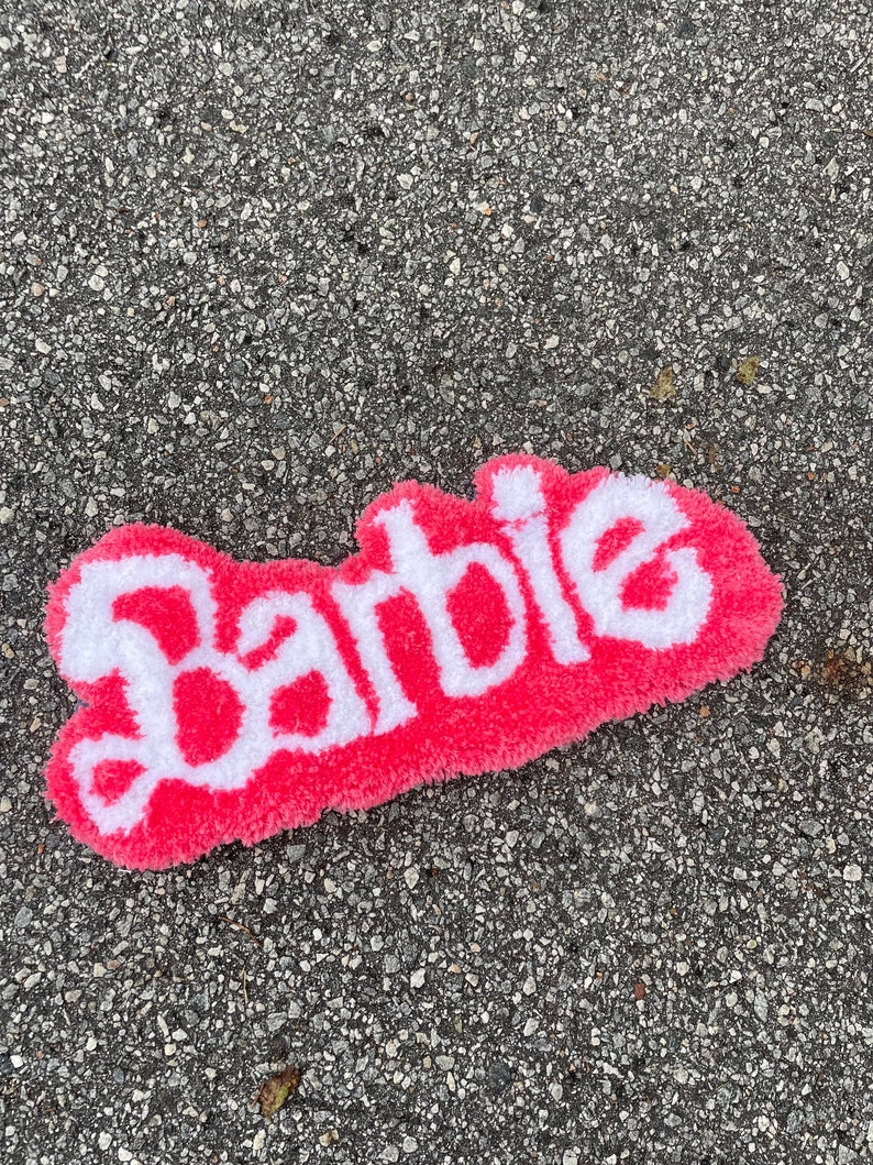 Barbie Logo Tufted Rug - Etsy