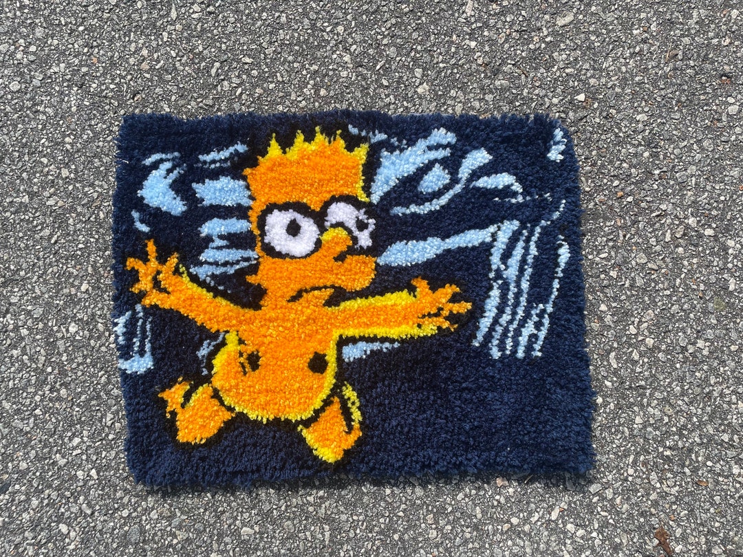 Bart Simpsons Nirvana Tufted Rug - Etsy