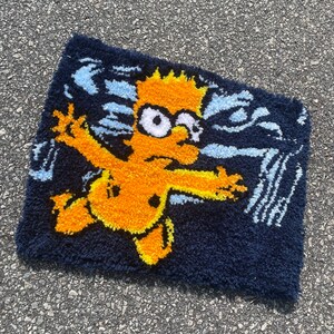 Bart Simpsons Nirvana Tufted Rug - Etsy
