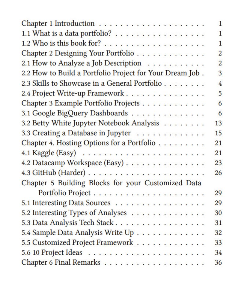 Data Portfolio Guide for Aspiring Data Analyst - Etsy