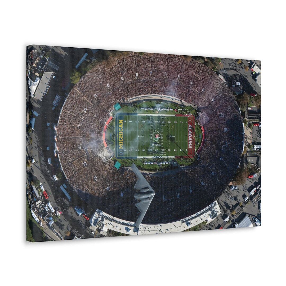 2024 Rose Bowl Michigan Vs. Alabama Canvas Gallery Wraps - Etsy