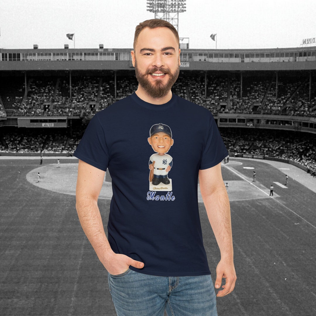 Mickey Mantle Bobble Head/nodder Unisex Heavy Cotton Tee - Etsy