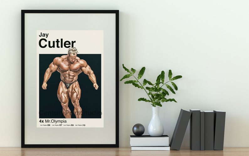 Jay Cutler Poster, Body Building Poster, Mr.olympia Poster, Minimalist ...