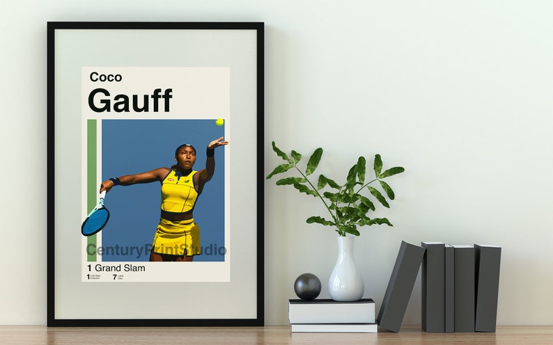 Coco Gauff Poster, 16 X 24 Tennis Print, Wta Print, US Open Art ...