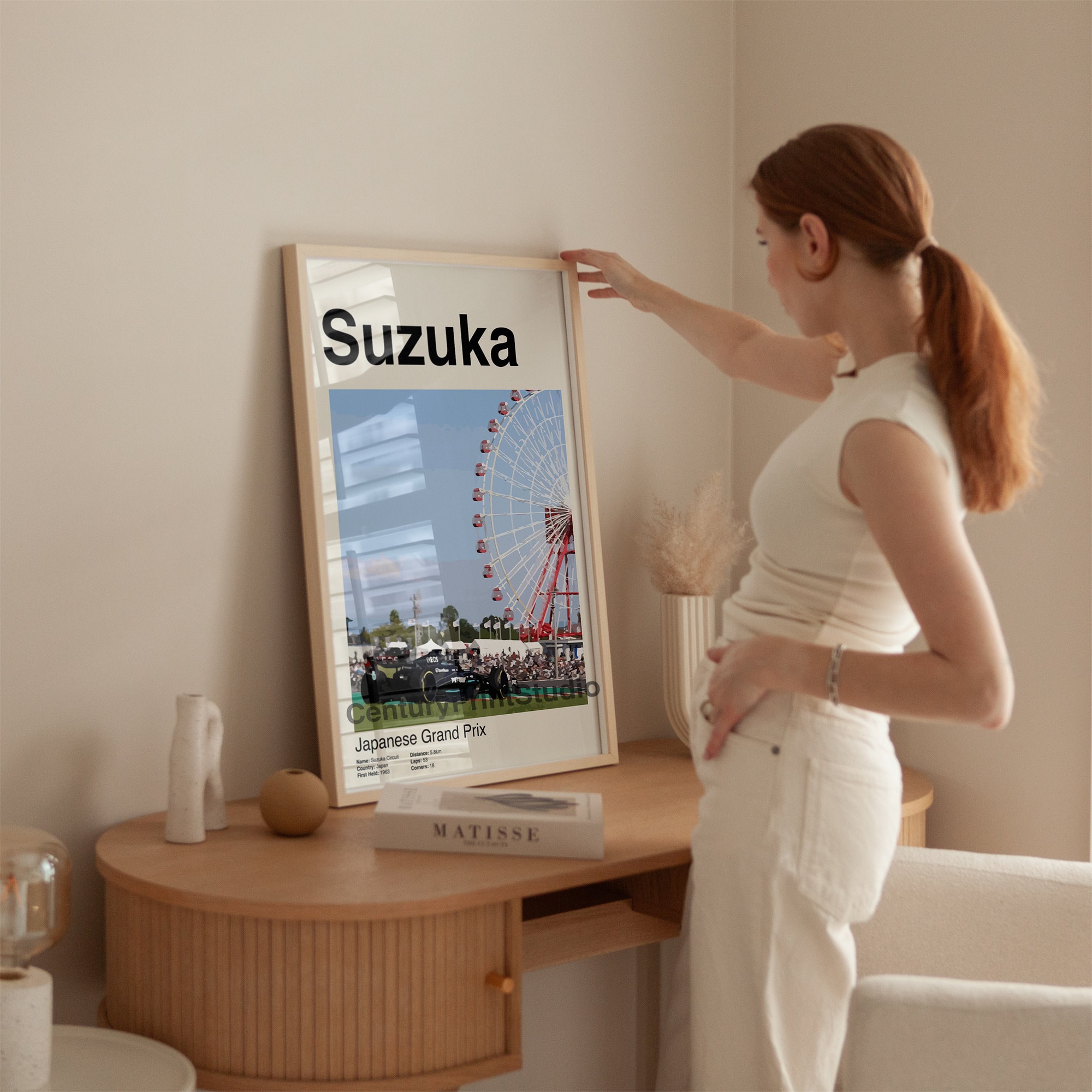 Suzuka Poster, Japanese Grand Prix Print, Formula 1 Art, F1 Fan Gift ...