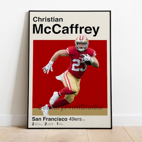 Christian Mccaffrey 49ers Poster - Etsy