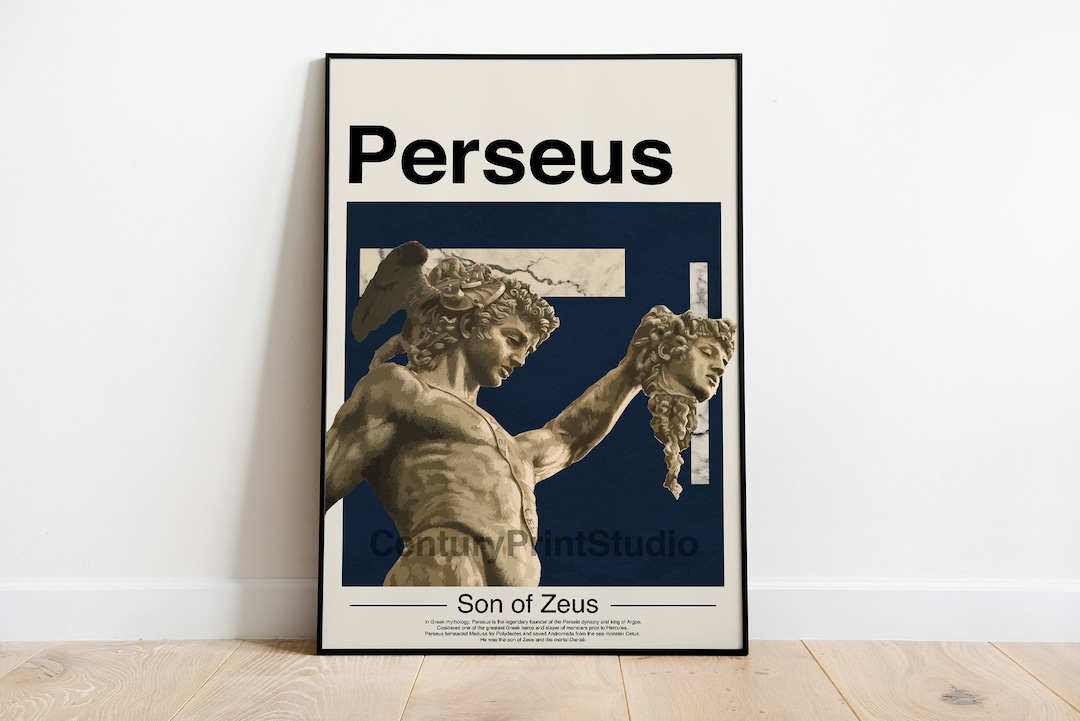 Perseus Poster, 16 X 24 Greek Mythology Print, Minimalist History Print ...