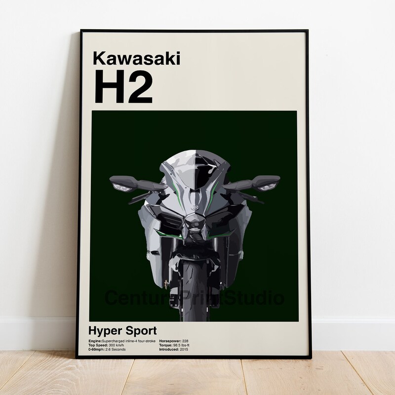 Motorcycle Poster - Etsy