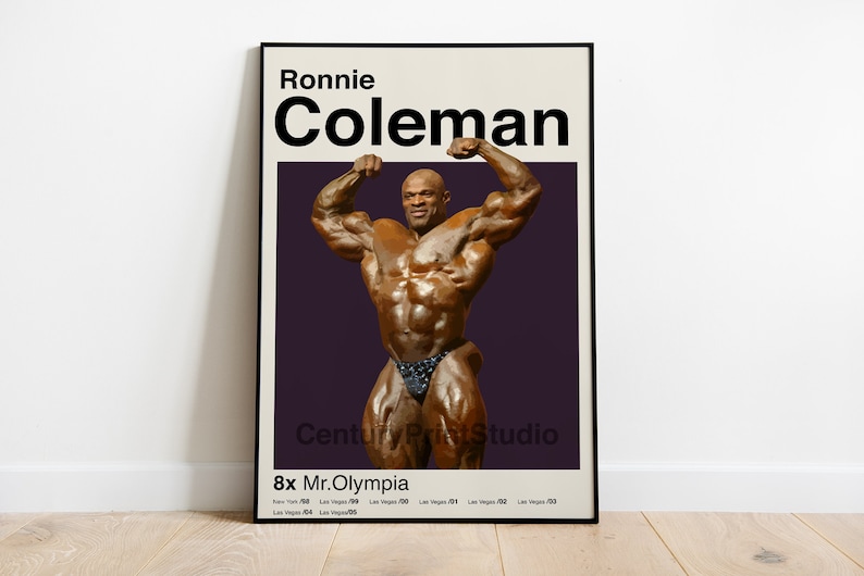 Ronnie Coleman Poster, 16 X 24 Body Building Poster, Mr.olympia Poster ...