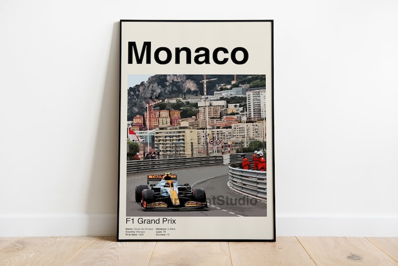 Grand Prix Bundle F1 Posters, 16 X 24 Formula 1 Minimalist, F1 Fan Gift ...
