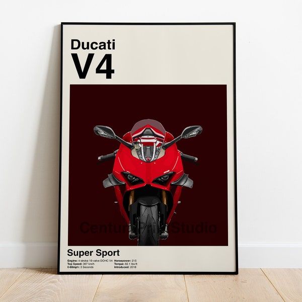 Ducati Art Print - Etsy