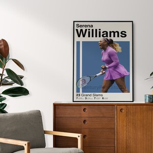 Serena Williams Poster, 16 X 24 Tennis Print, Williams Print, Tennis ...