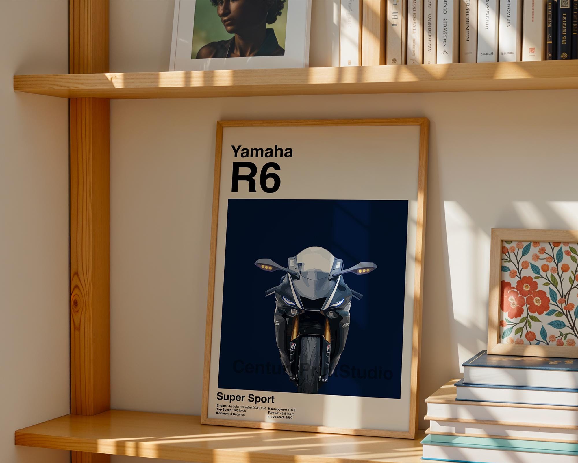 Yamaha R6 Poster, Sportbike Wall Art, Modern Racing Decor, Gift for ...